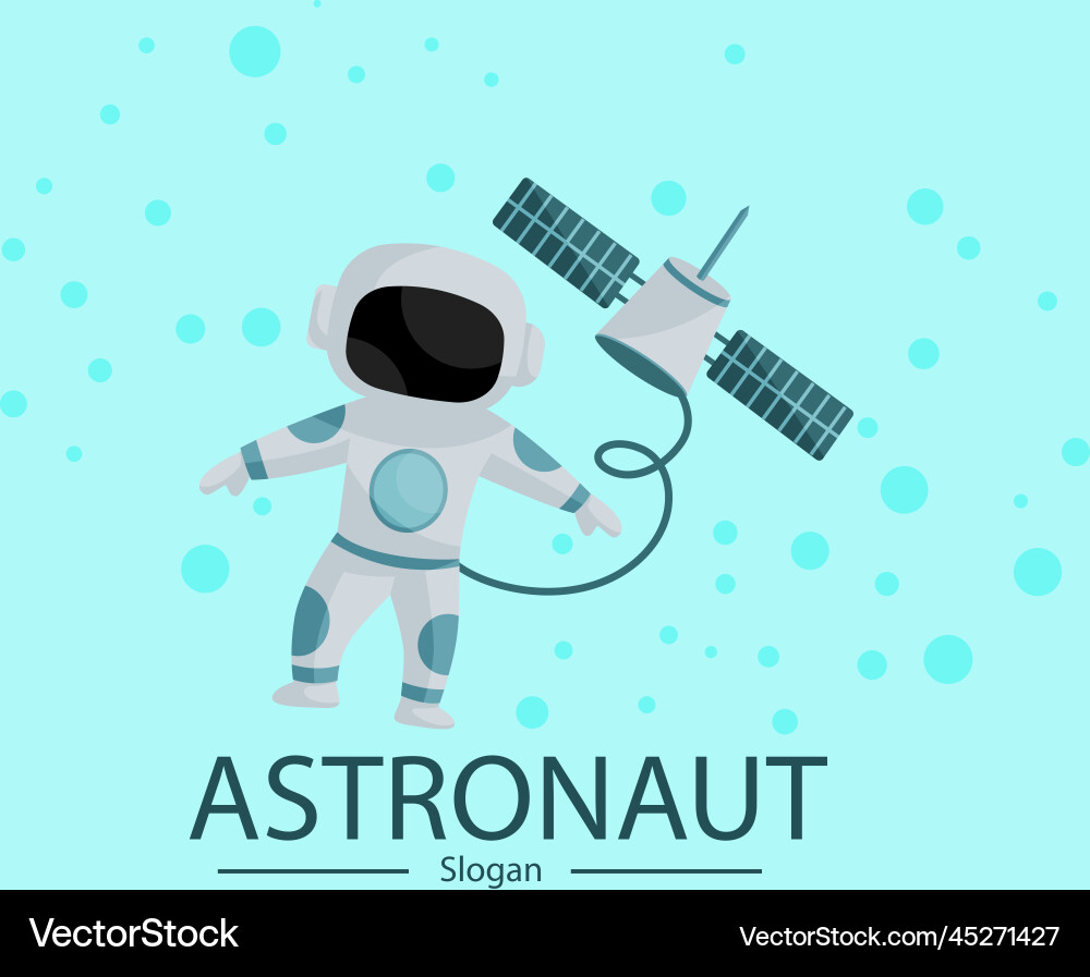 Astronaut mascot logo Royalty Free Vector Image