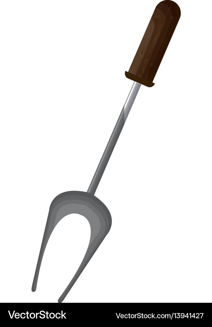Fork grill cutlery icon Royalty Free Vector Image