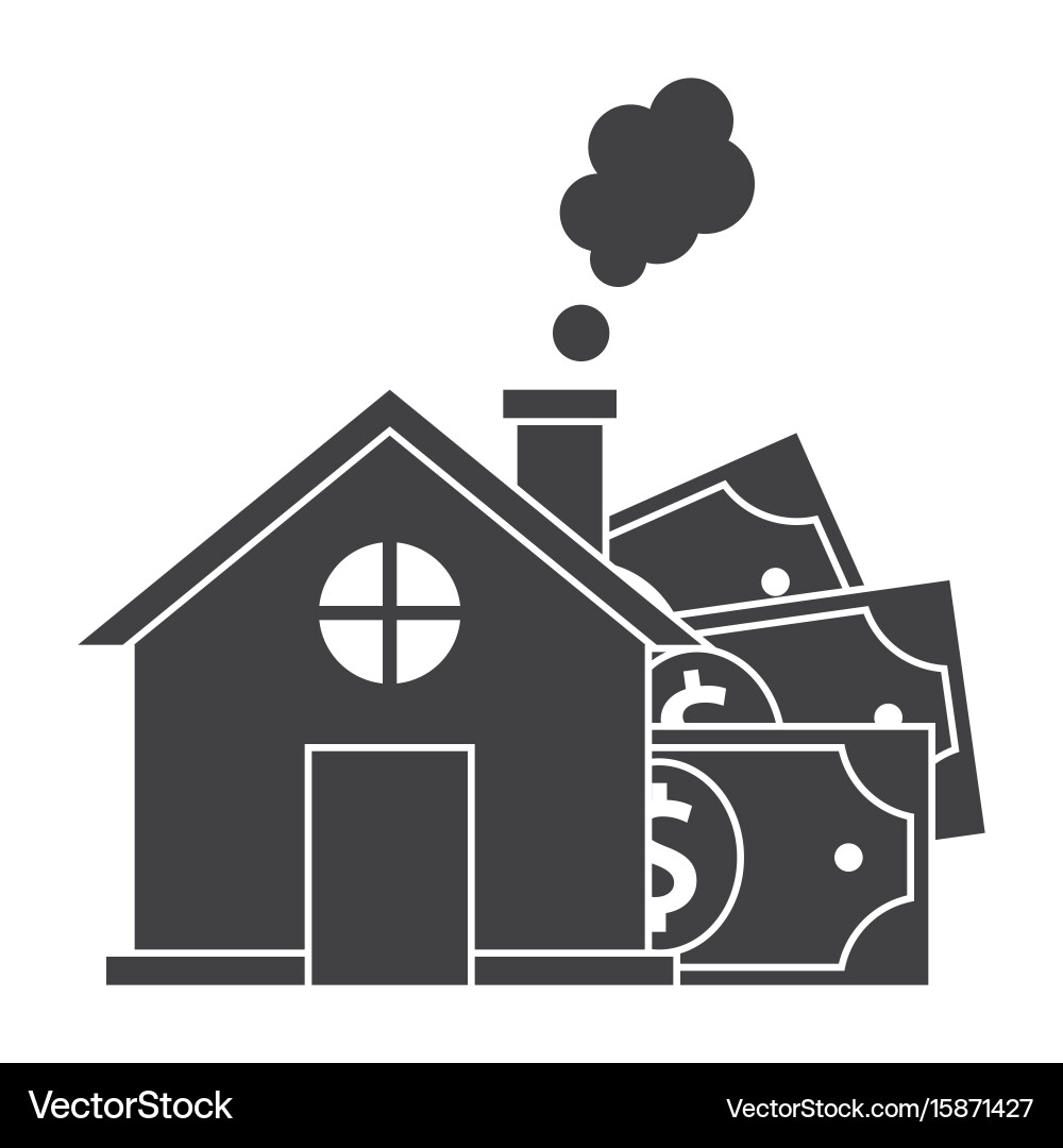 Mortgage Loan Icons Royalty Free Vector Image - VectorStock