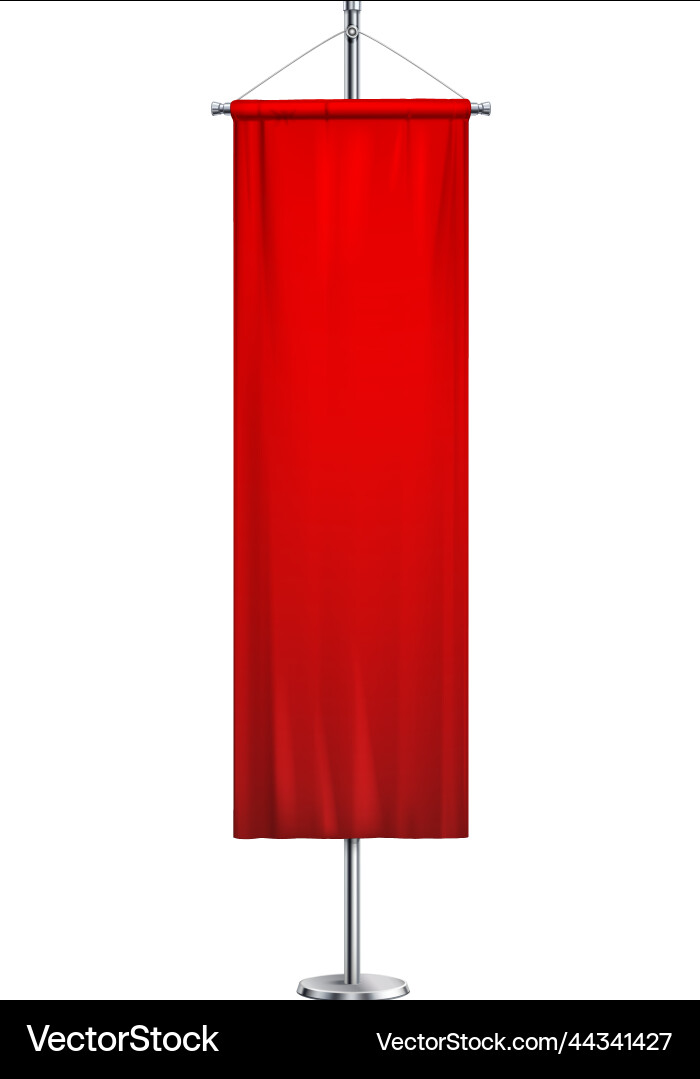 Realistic pennant Royalty Free Vector Image - VectorStock