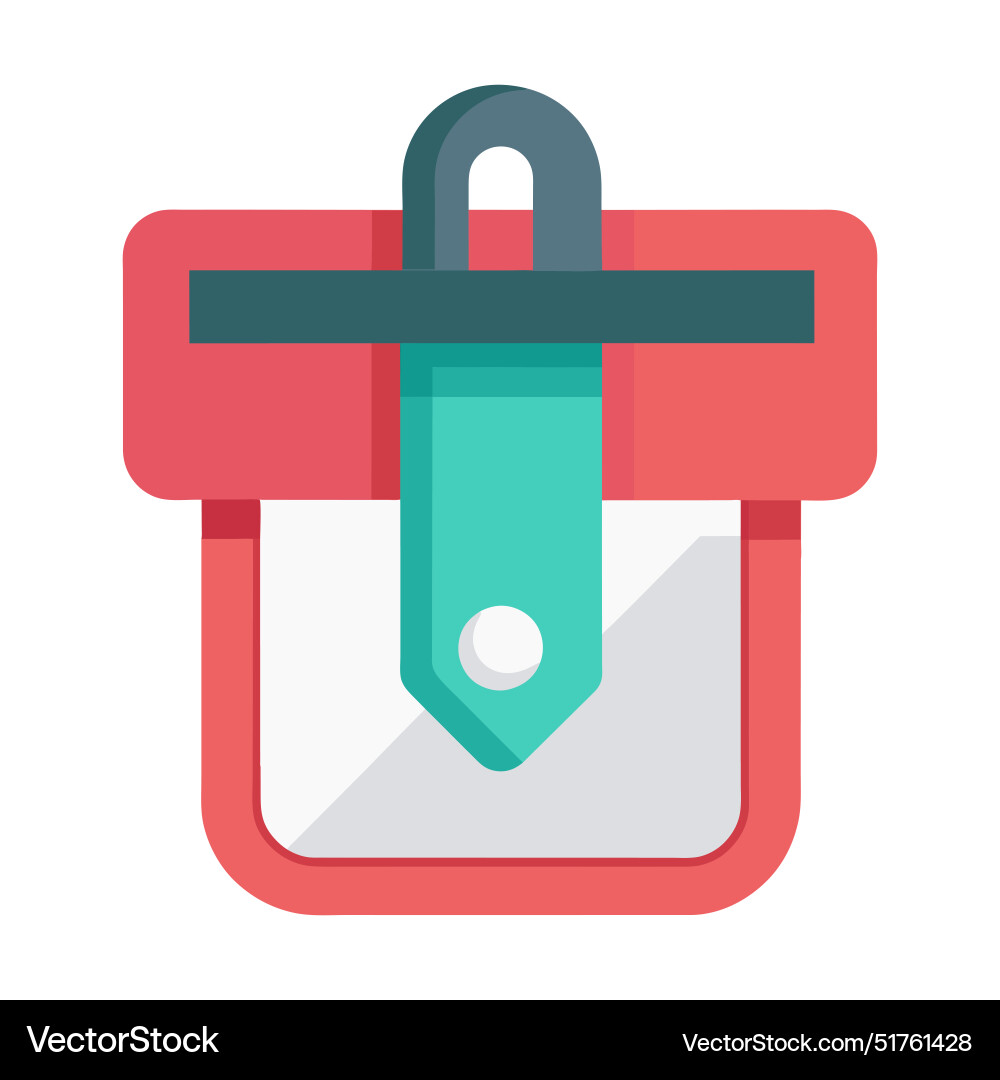 Attachment on white background Royalty Free Vector Image