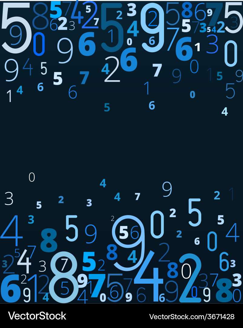 Background from numbers Royalty Free Vector Image