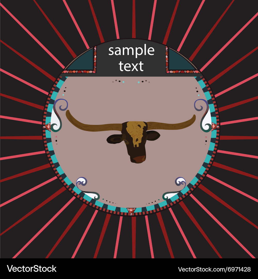 Buffalo head Royalty Free Vector Image - VectorStock