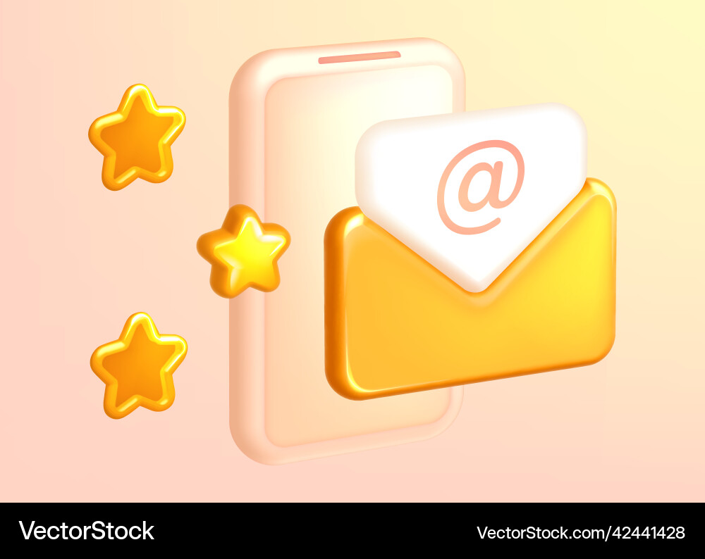 Email Marketing Subscription Royalty Free Vector Image