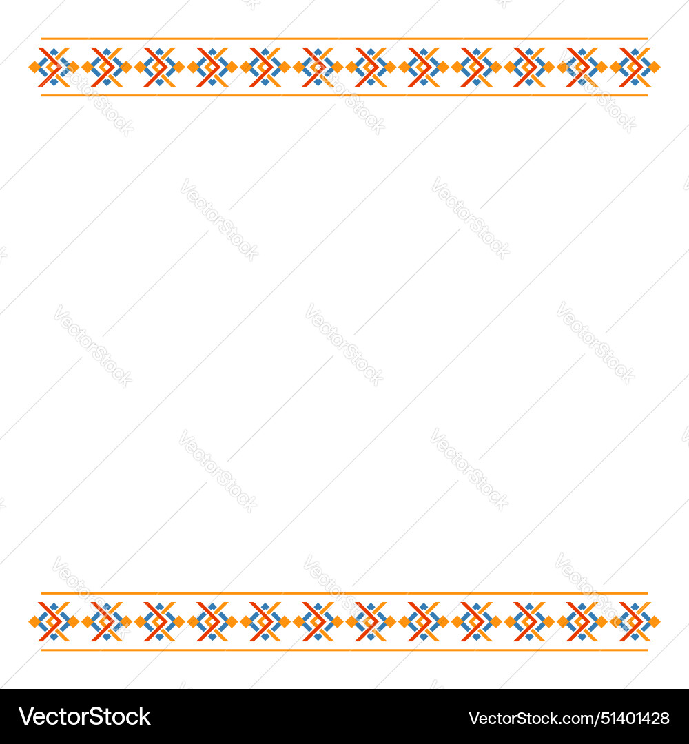 Indigenous native frame design Royalty Free Vector Image