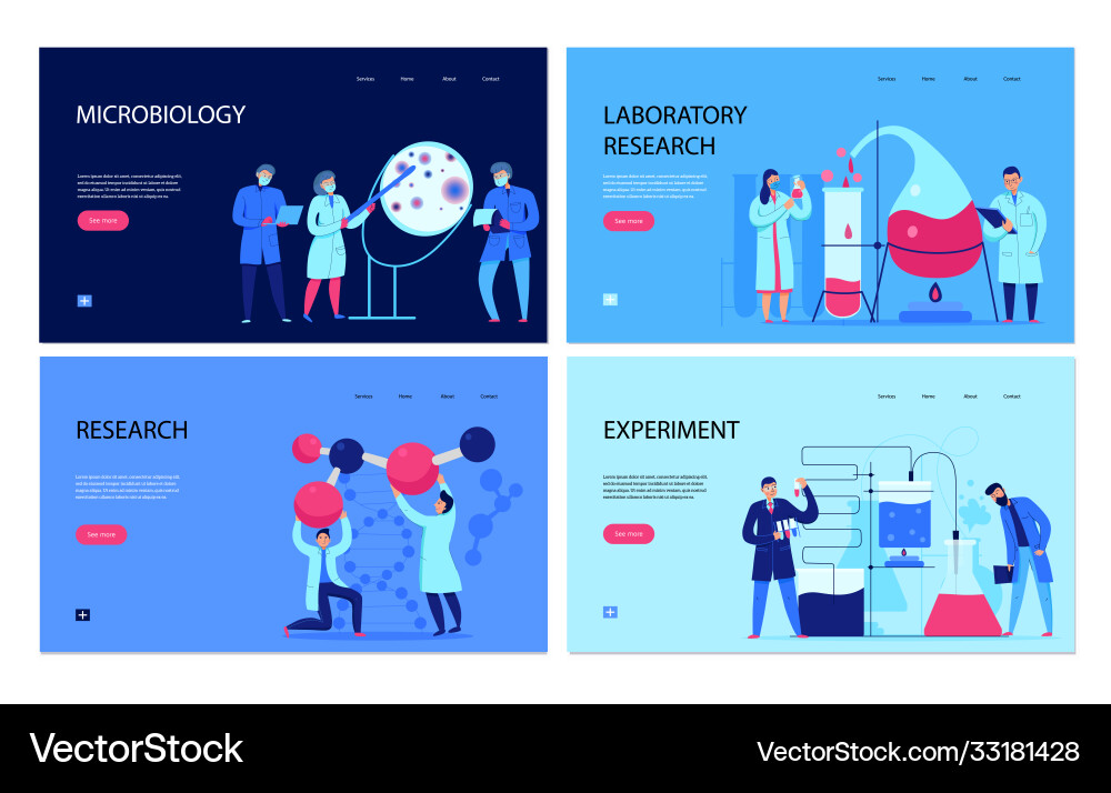 Science banners set Royalty Free Vector Image - VectorStock