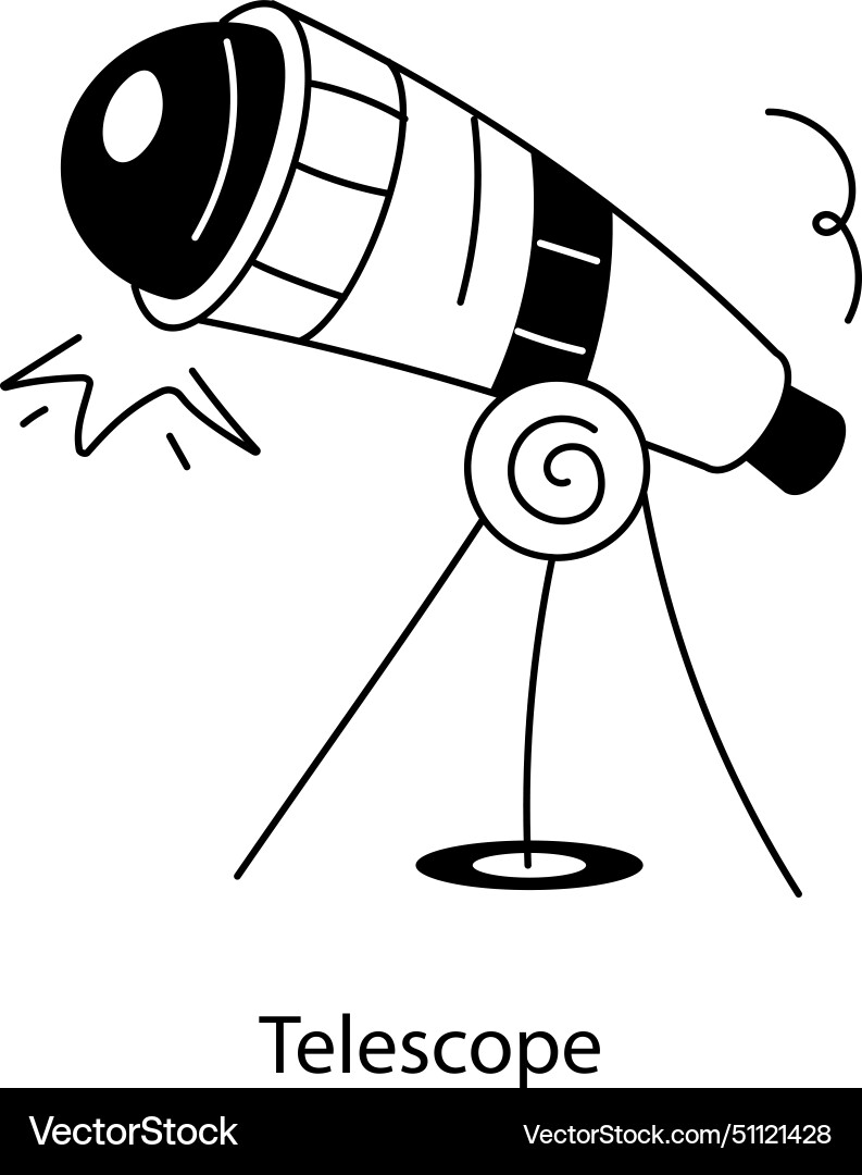 Telescope Royalty Free Vector Image - VectorStock