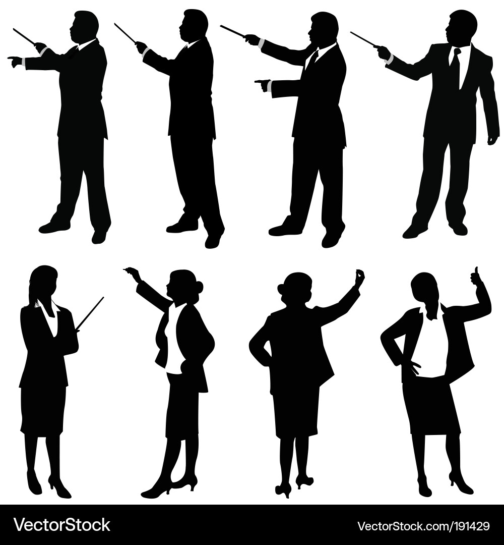 Business people presentation Royalty Free Vector Image