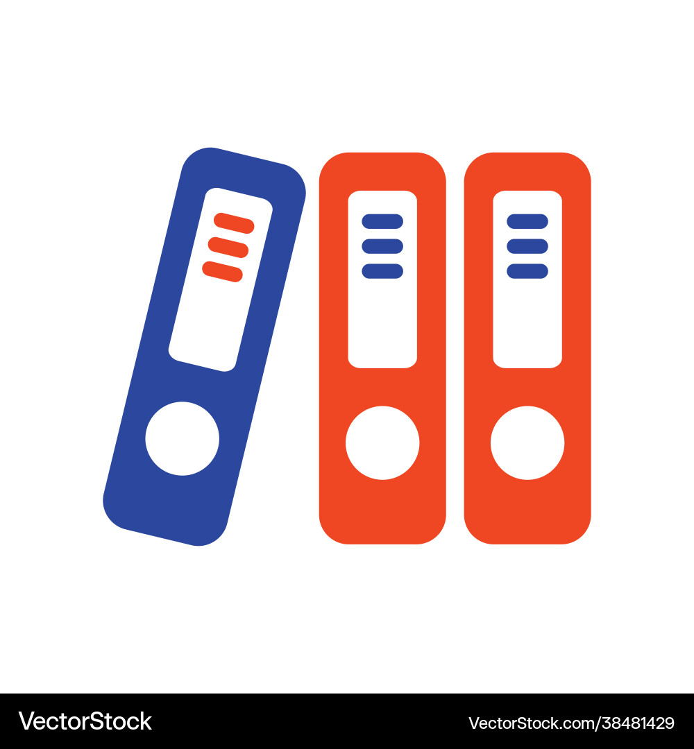 File Folder Outline Icon Royalty Free Vector Image