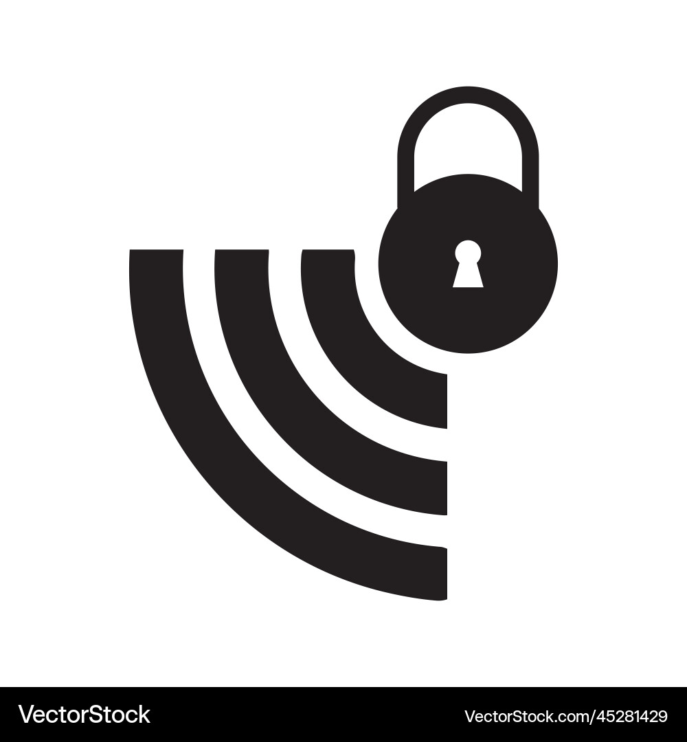 Internet security icon logo Royalty Free Vector Image