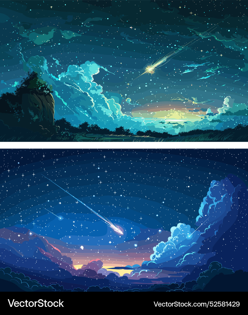 Starry sky background stars star space night Vector Image