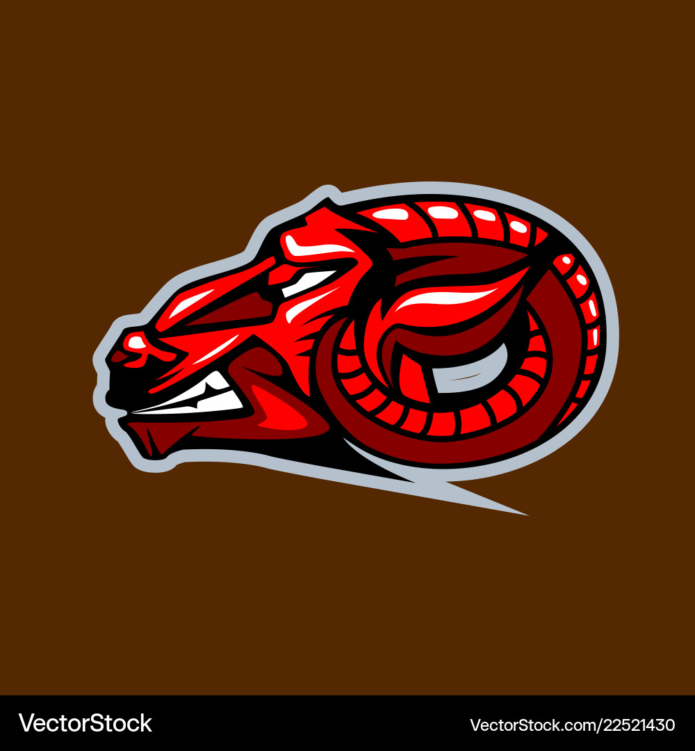 Cartoon Ram Mascot Royalty Free Vector Image - VectorStock