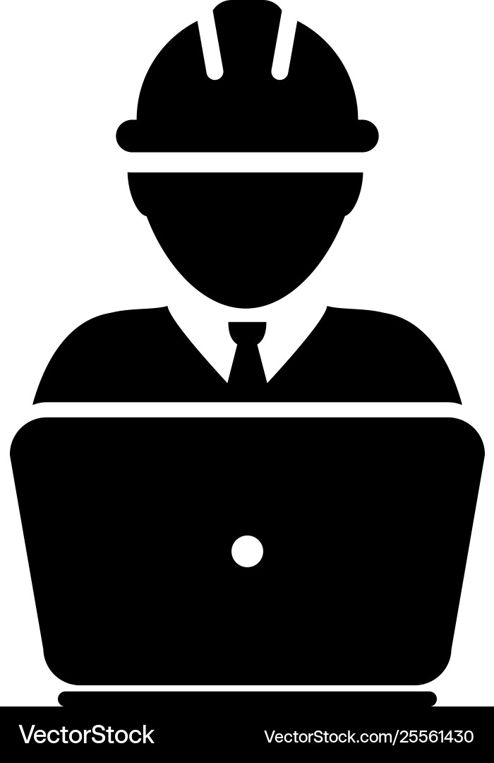 Employee icon male construction worker person Vector Image