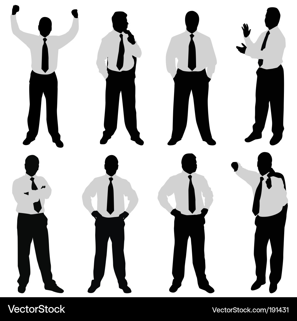 Businessman Silhouette Royalty Free Vector Image