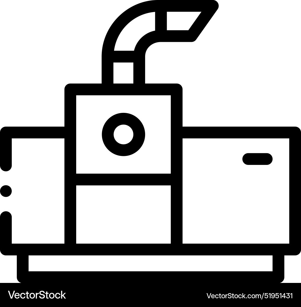 Chiller icon thin linear style design isolated on Vector Image