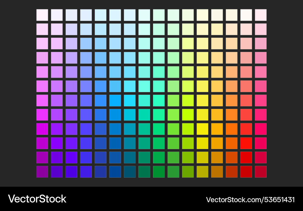 Color palette template for artists paint Vector Image