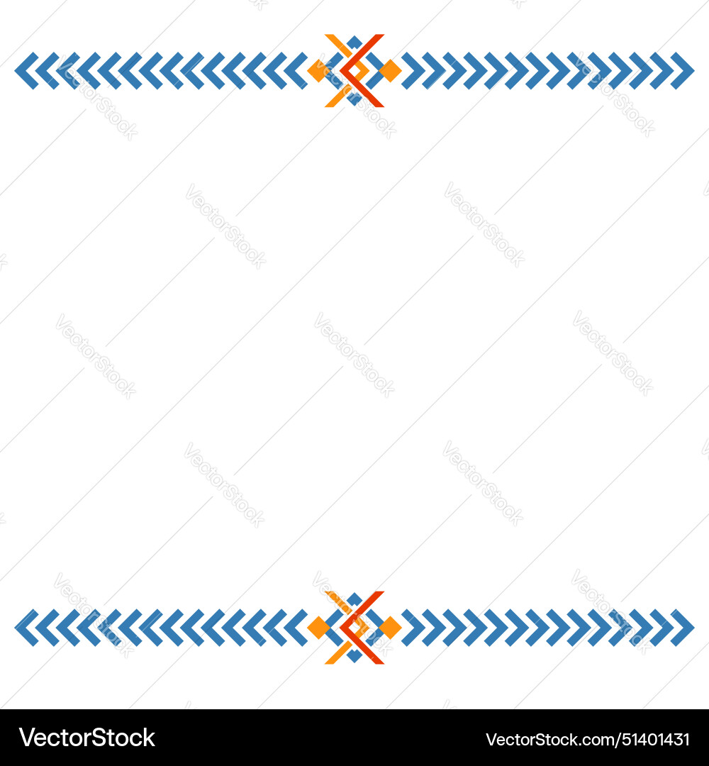 Indigenous native frame design Royalty Free Vector Image