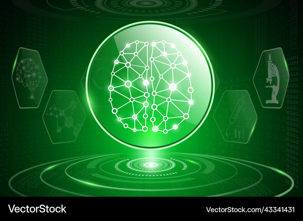 Technology medical science in future Royalty Free Vector