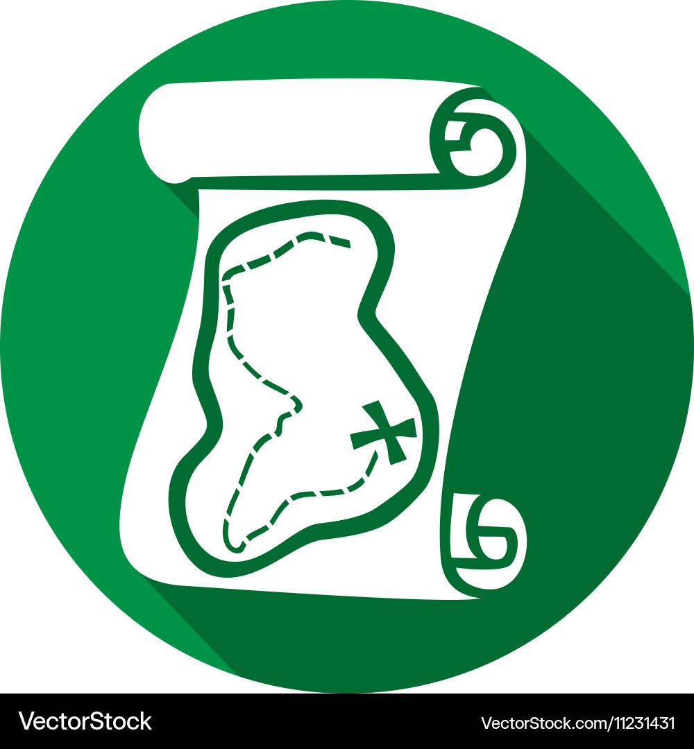 Treasure map icon Royalty Free Vector Image - VectorStock