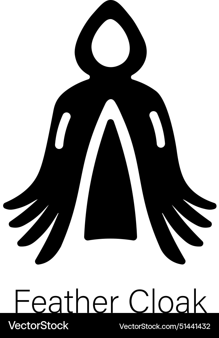 Feather cloak Royalty Free Vector Image - VectorStock