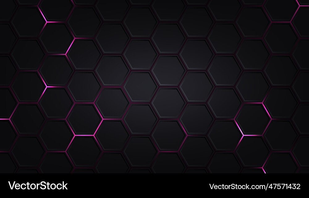 Hexagonal abstract technology background Vector Image