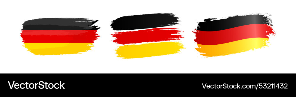 Set of german flag icons Royalty Free Vector Image