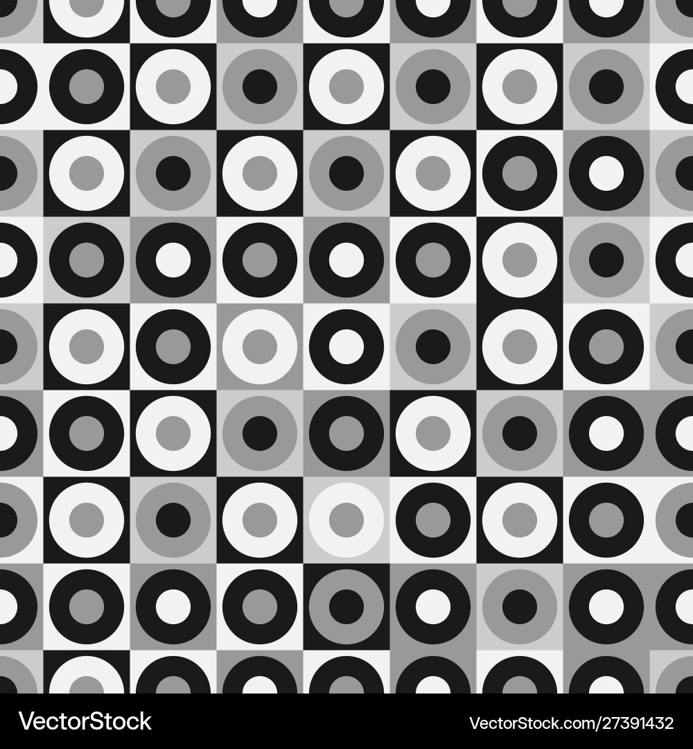 Stylish seamless textile circle pattern Royalty Free Vector