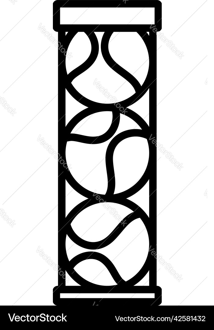 Tennis ball container icon Royalty Free Vector Image