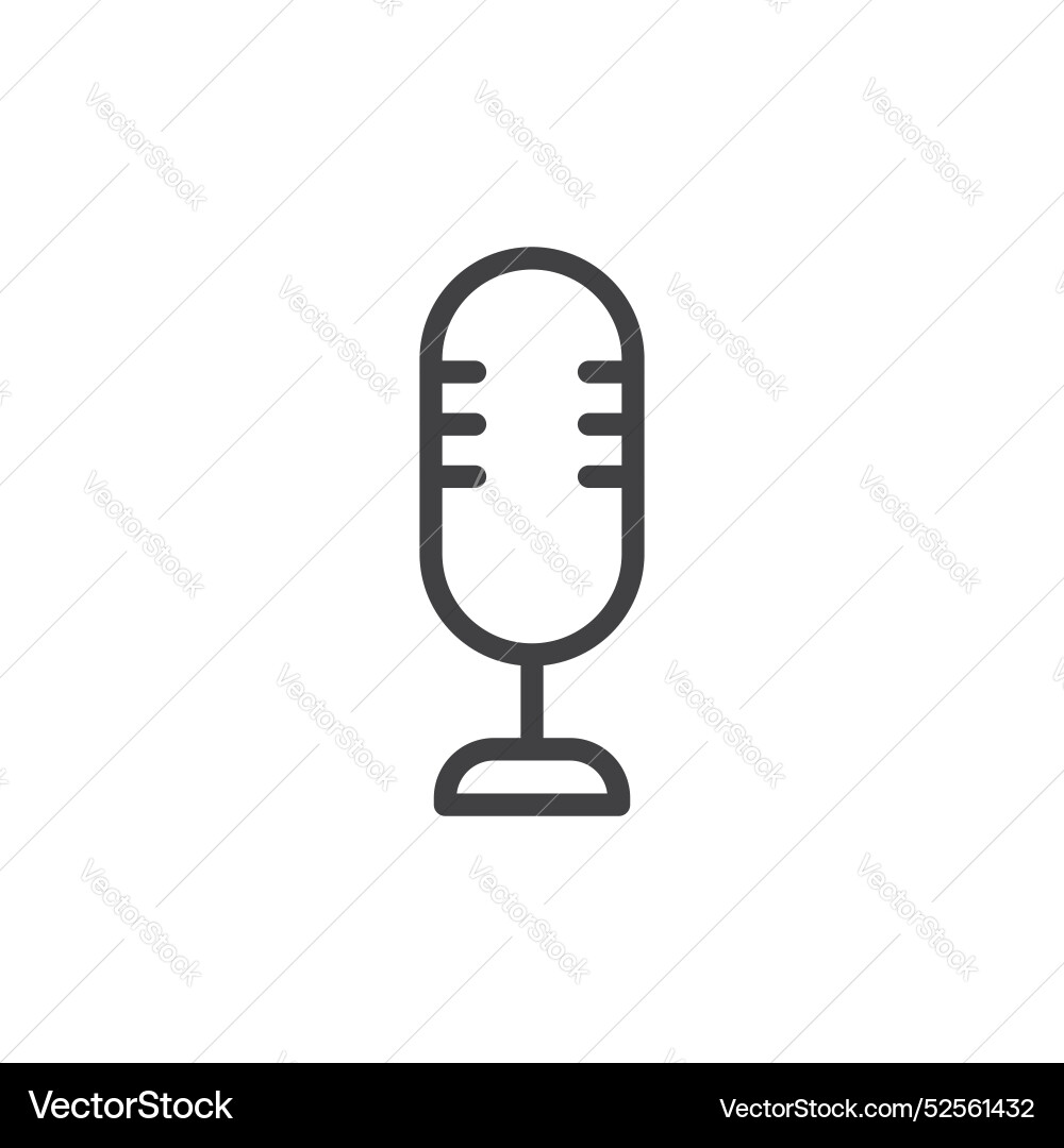 Voice recording icon set on white background Vector Image