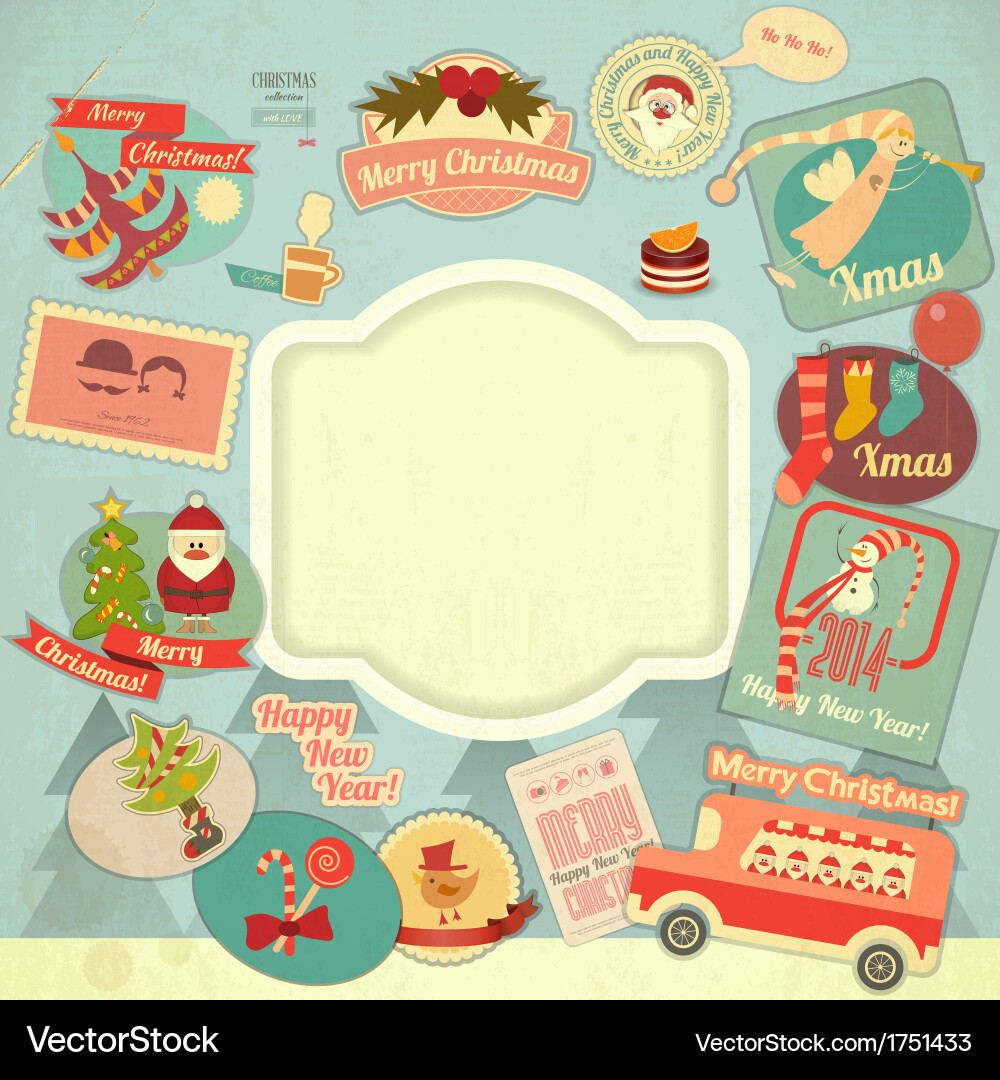 Christmas frame Royalty Free Vector Image - VectorStock