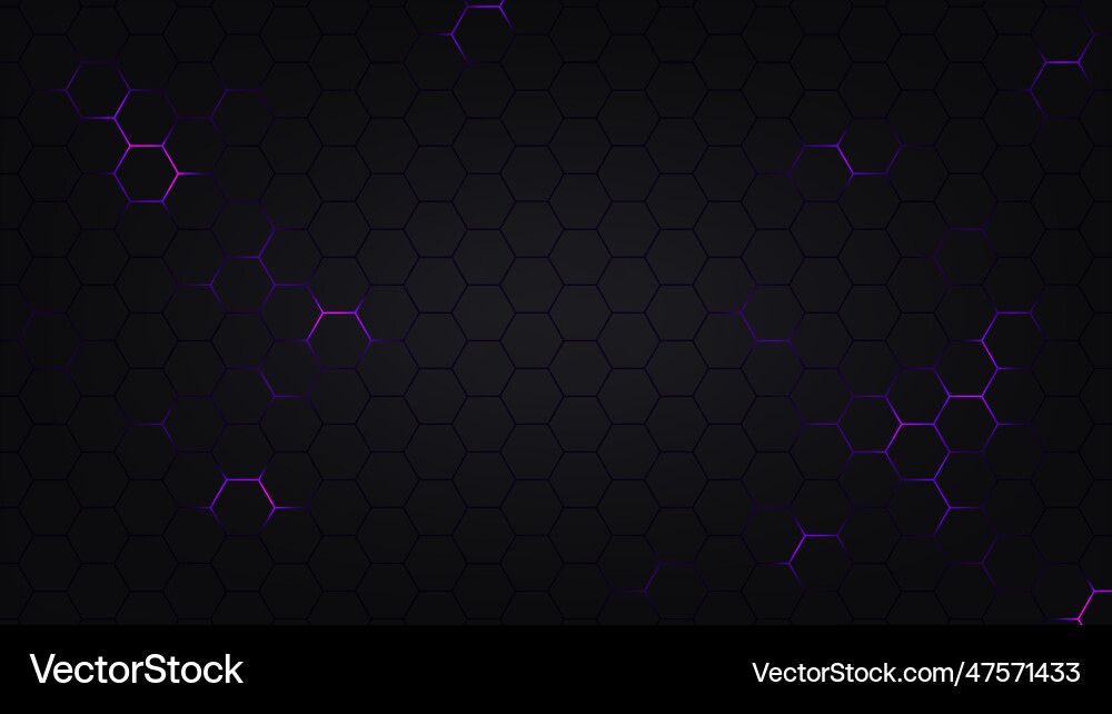 Hexagonal abstract technology background Vector Image