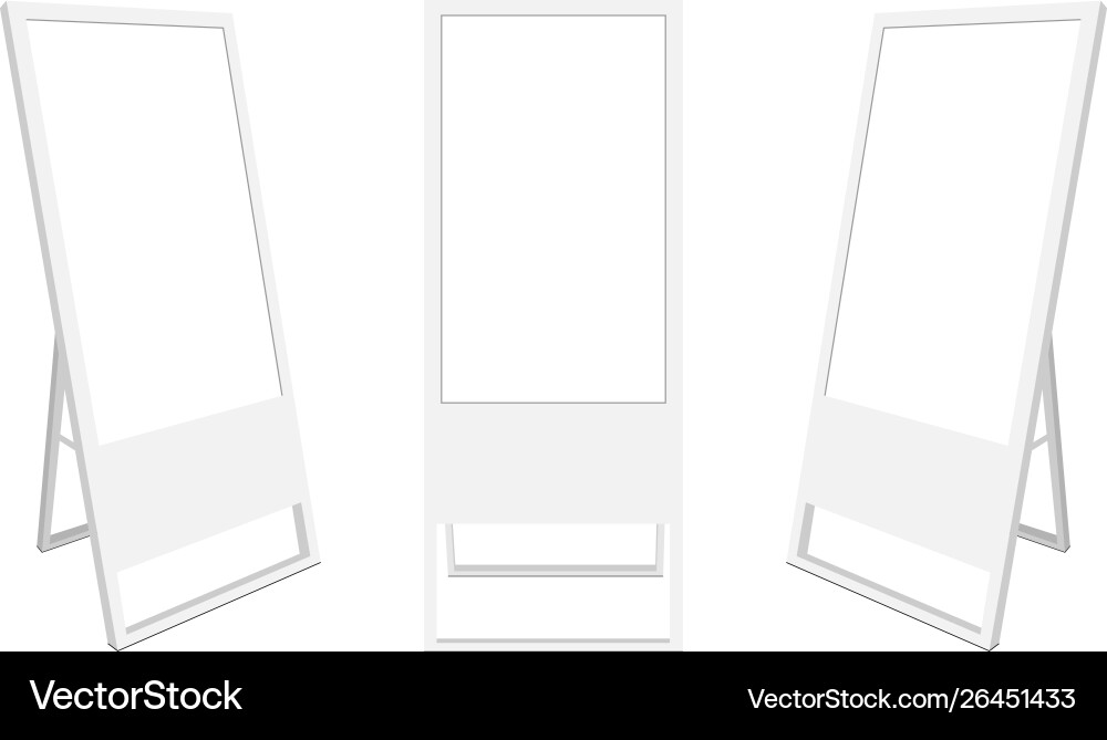 Set lcd advertising displays Royalty Free Vector Image