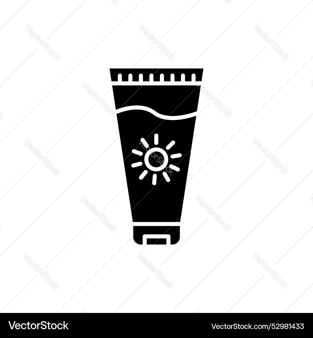 Suntan cream icon set strand sonnensymbol Vektorbild