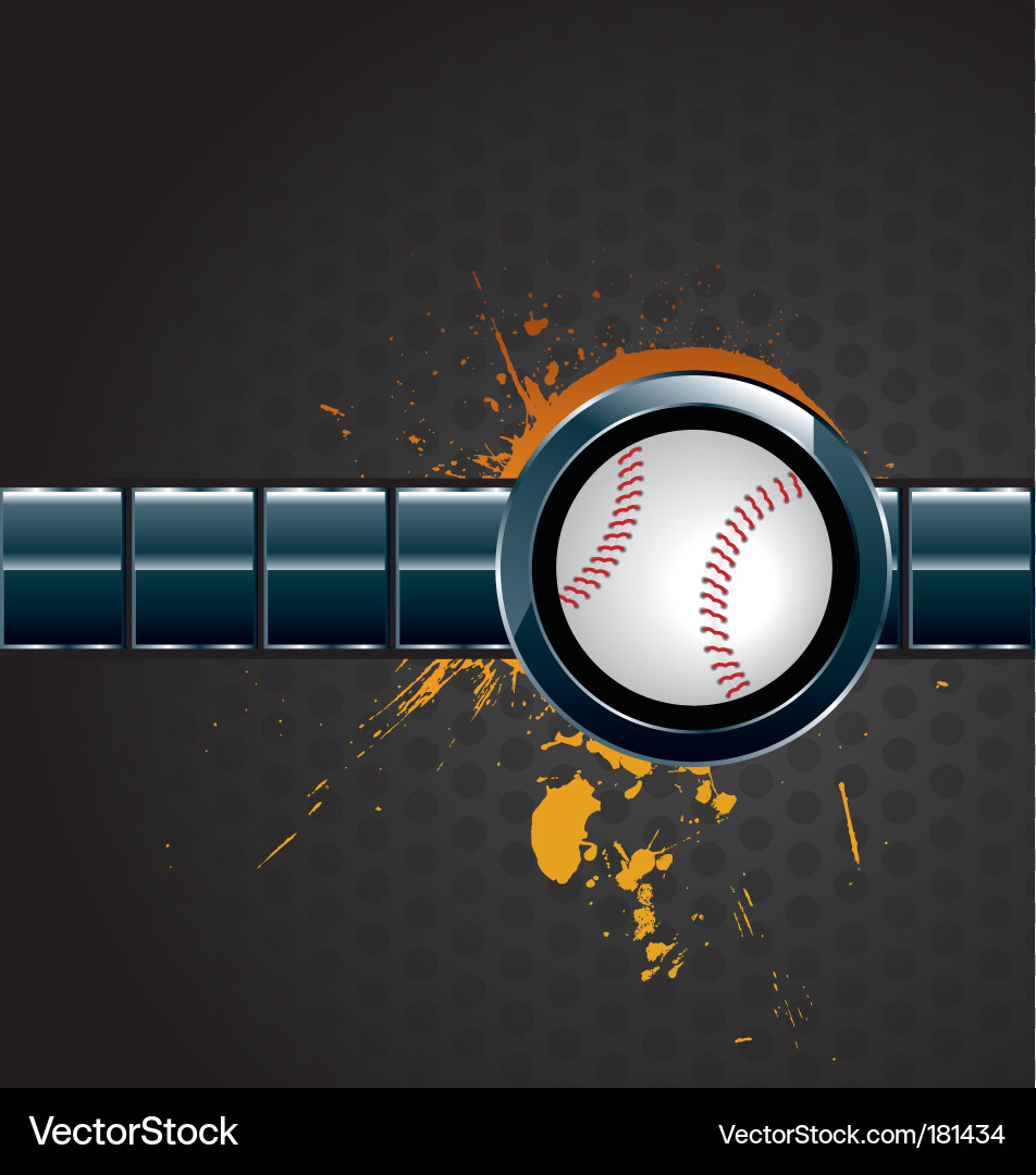 Baseball sign Royalty Free Vector Image - VectorStock