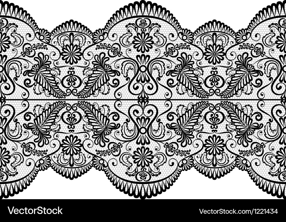Card with lace Royalty Free Vector Image - VectorStock