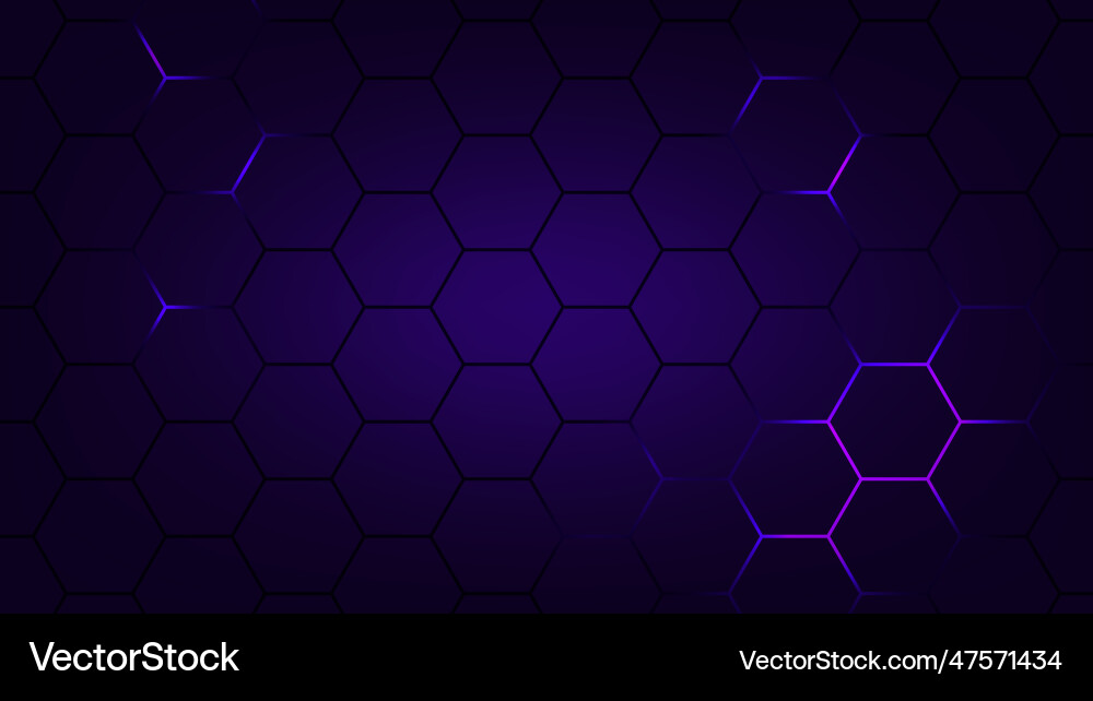 Hexagonal Tech Background Royalty Free Vector Image