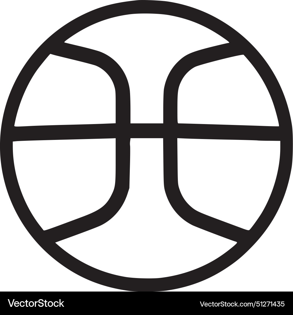 Basketball - high quality logo - ideal for Vector Image