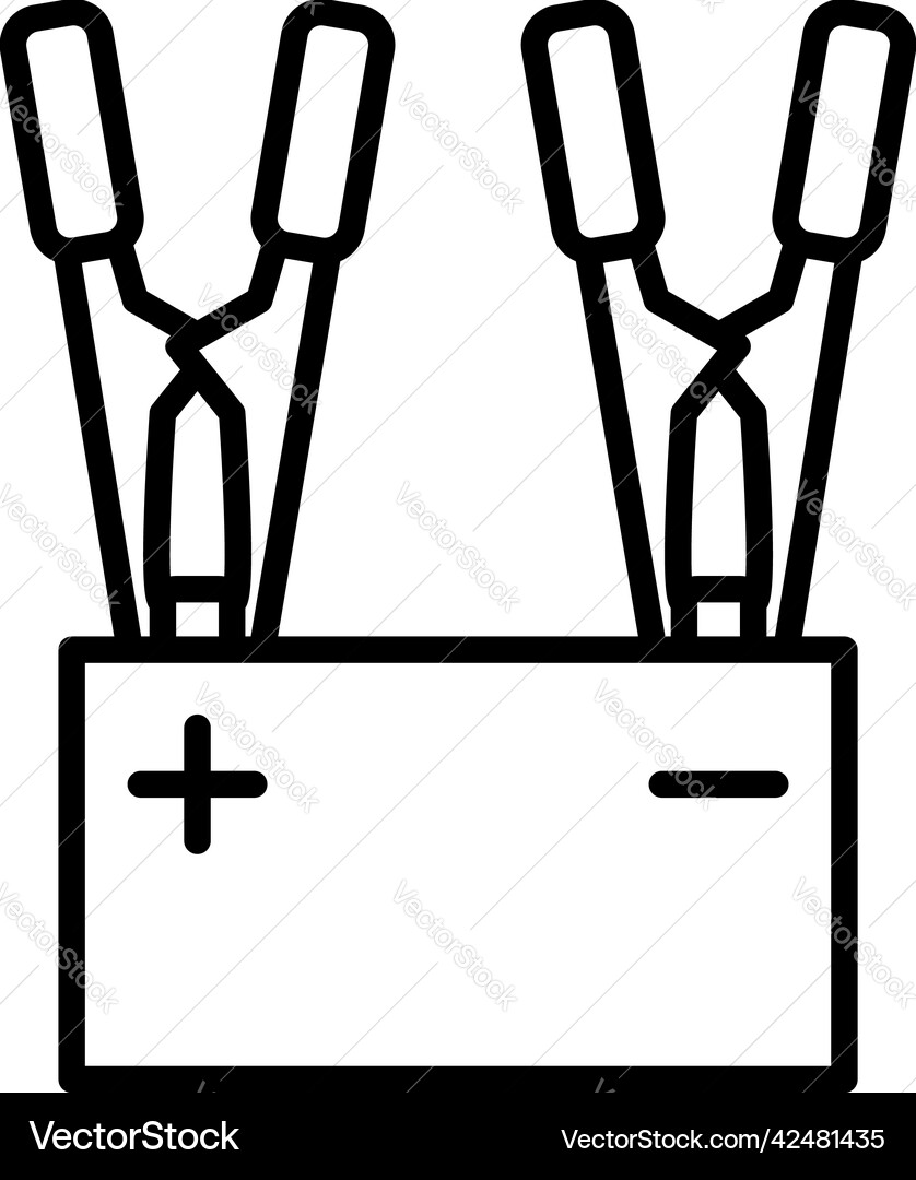 Car battery charge icon Royalty Free Vector Image