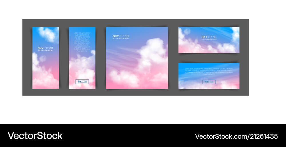 Realistic pink-blue sky Royalty Free Vector Image