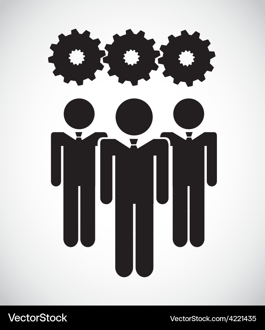 Teamwork people Royalty Free Vector Image - VectorStock