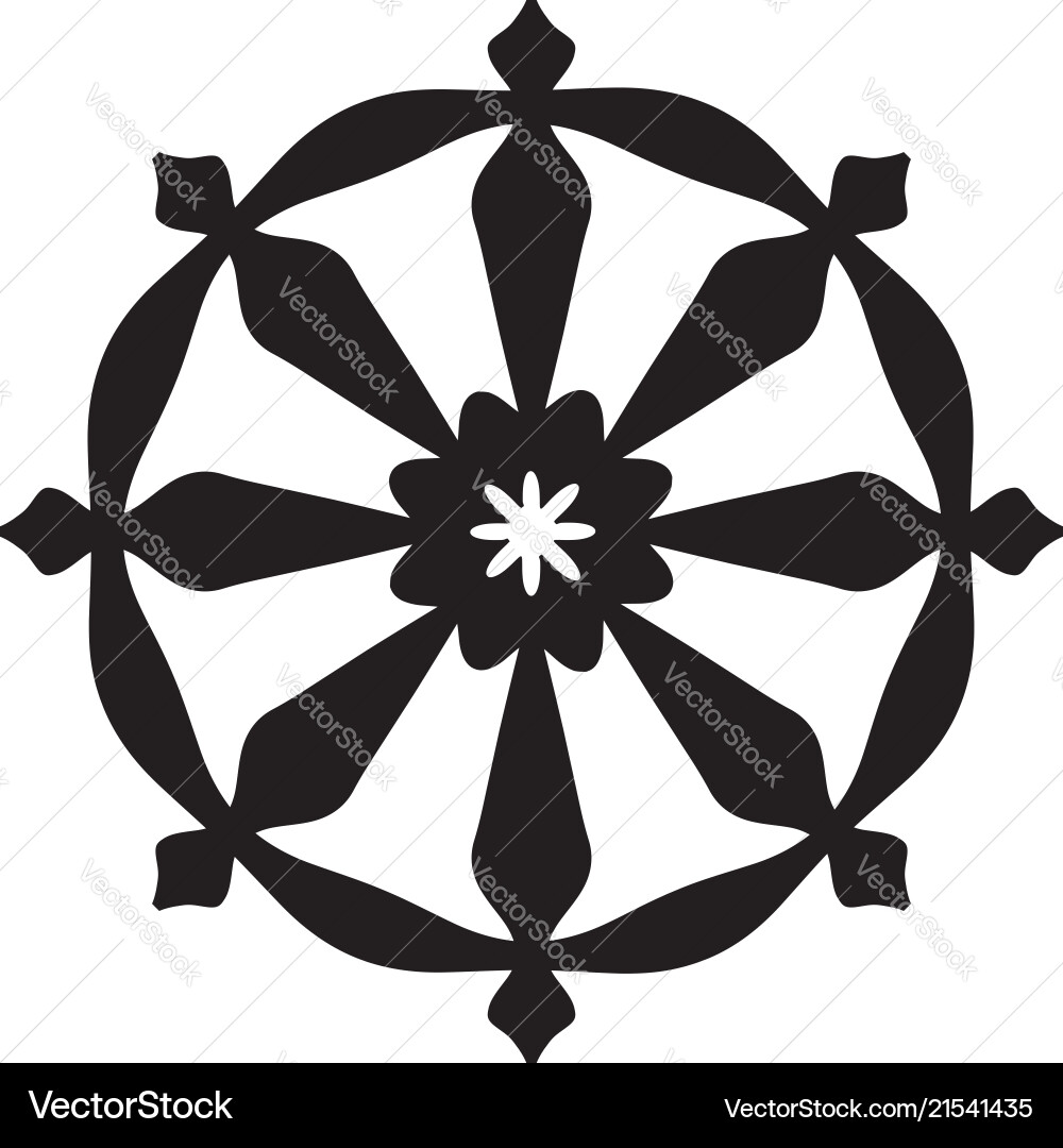 Wheel of Samsara Symbol Royalty Free Vector Image
