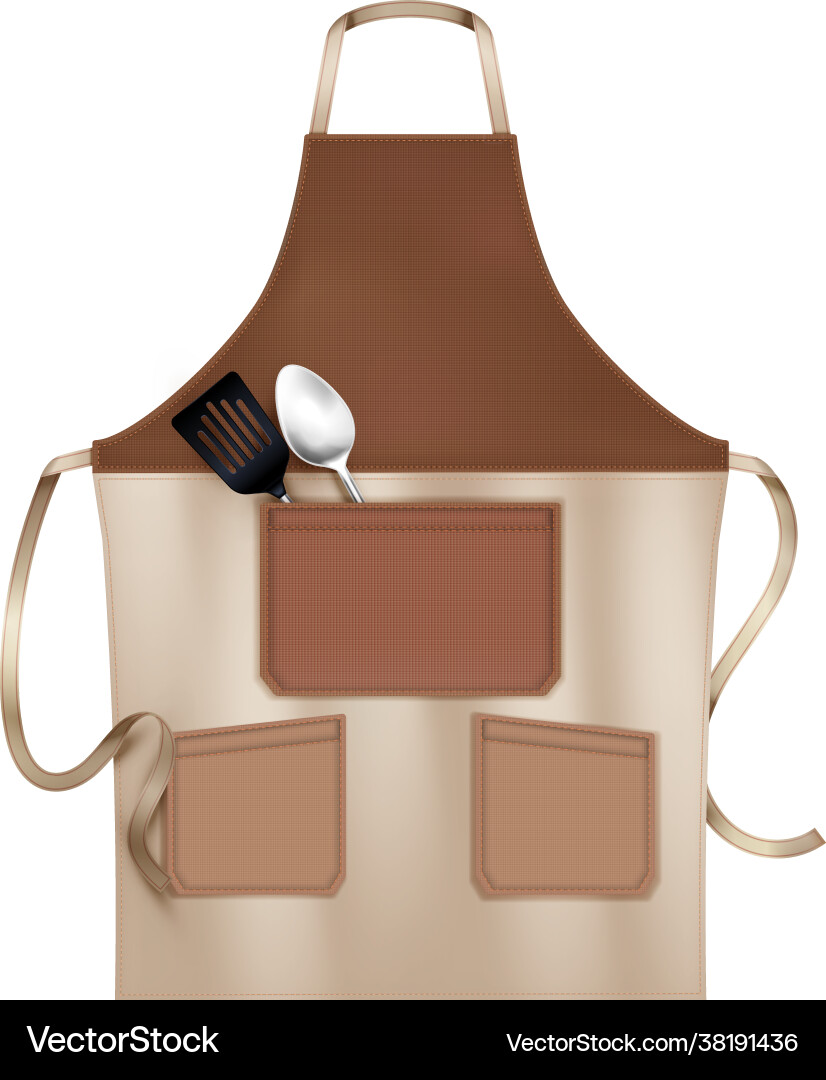 Apron realistic object Royalty Free Vector Image