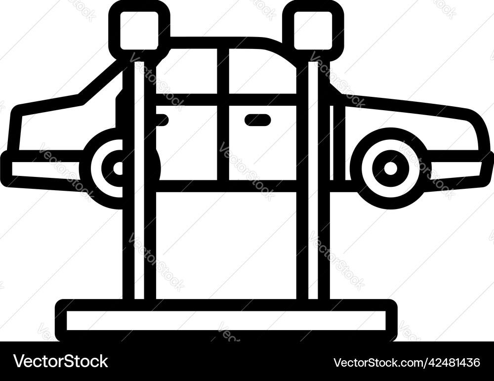 Car lift icon Royalty Free Vector Image - VectorStock