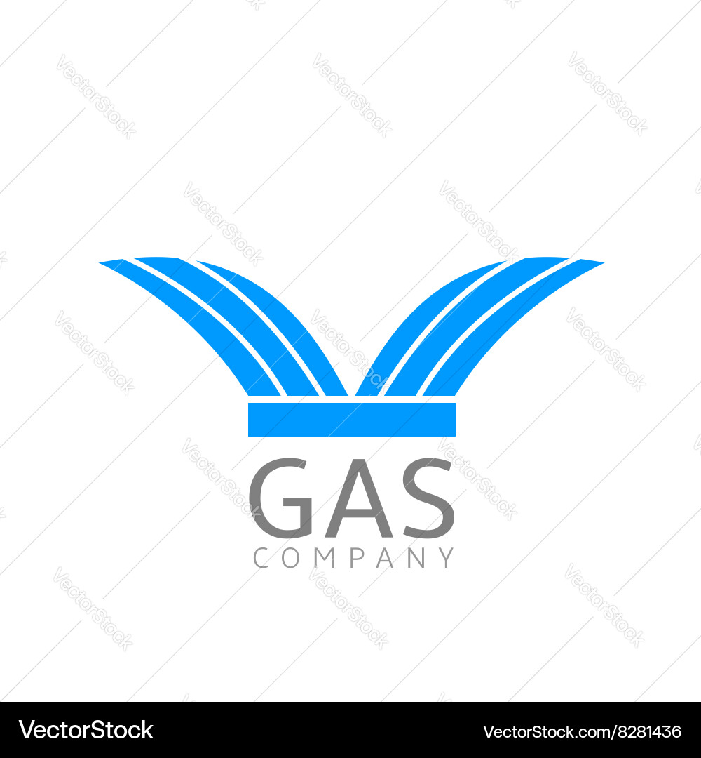 Gas logo sign Royalty Free Vector Image - VectorStock