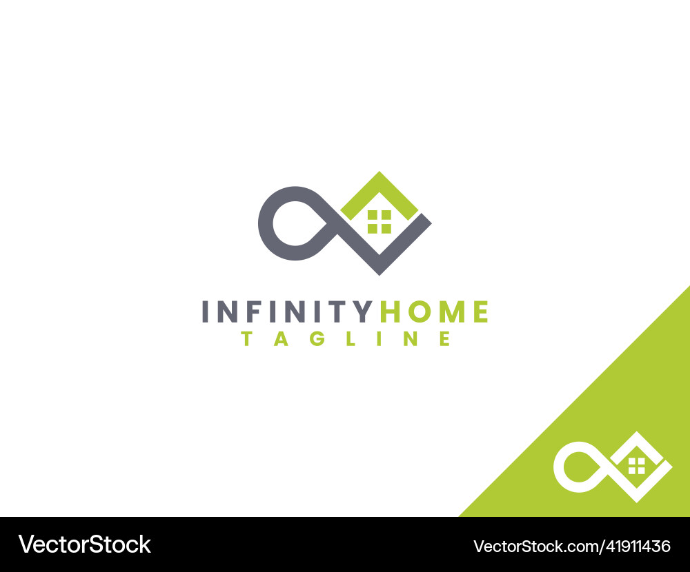 Infinity Home Logo - Modern & Abstract Vector Image