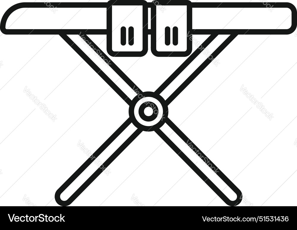 Ironing board with accessories Royalty Free Vector Image