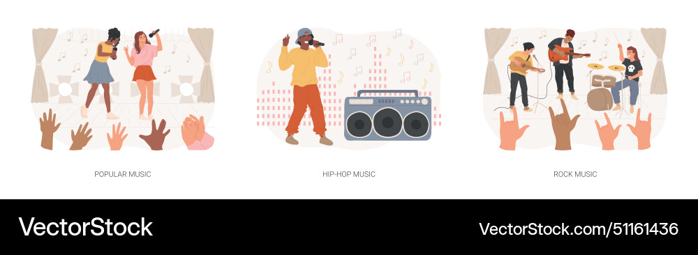 Music culture isolated concept Royalty Free Vector Image