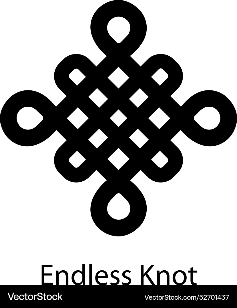 Endless knot Royalty Free Vector Image - VectorStock