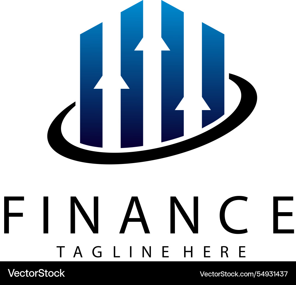 Finance logo template Royalty Free Vector Image