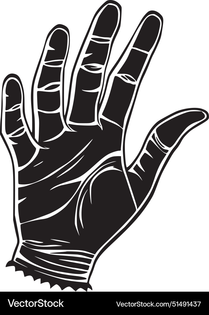 Hand - minimalist and simple silhouette Royalty Free Vector